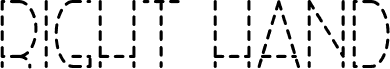 Right Hand Bold Dash font