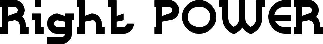Right POWER fuente | Fonts2u.com
