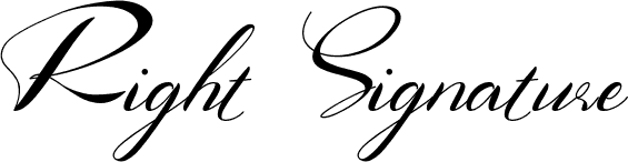 Right Signature font | Fonts2u.com