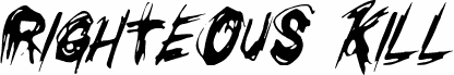 Righteous Kill font | Fonts2u.com