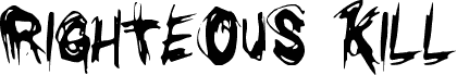 Righteous Kill font | Fonts2u.com