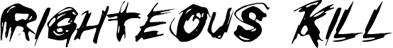 Righteous Kill font | Fonts2u.com