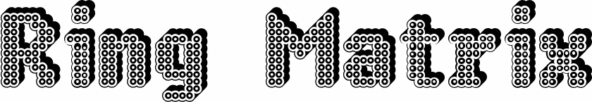 Ring Matrix 3D font | Fonts2u.com