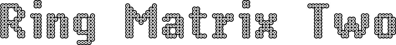 Ring Matrix Two font | Fonts2u.com