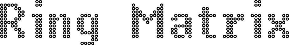 Ring Matrix font