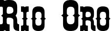 Rio Oro Italic font