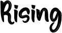 Rising Regular font