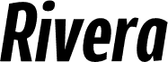 Rivera PERSONAL USE ONLY Bold font