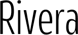 Rivera PERSONAL USE ONLY Bold font