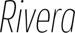 Rivera PERSONAL USE ONLY Bold font