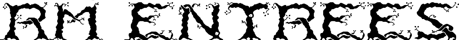 RM Entrees Regular font | Fonts2u.com