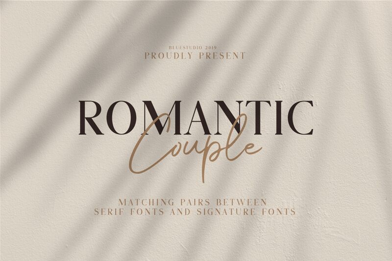 Romantic Couple Script font | Fonts2u.com