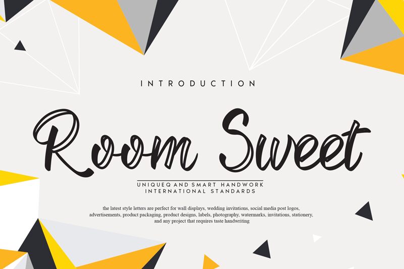 Room Sweet font