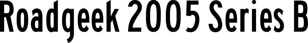 Roadgeek 2005 Series B font
