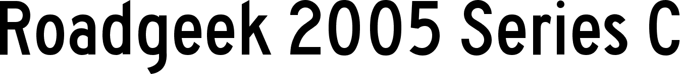 Roadgeek 2005 Series C font