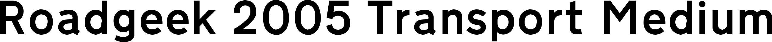 Roadgeek 2005 Transport Medium font | Fonts2u.com