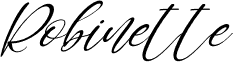 Robinette font