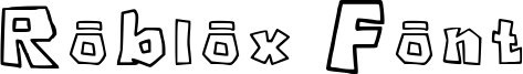 Roblox Font Bold font | Fonts2u.com