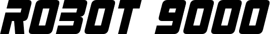 Robot 9000 Font