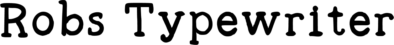 Robs Typewriter Regular font