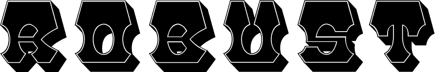 Robust Filled Regular font | Fonts2u.com