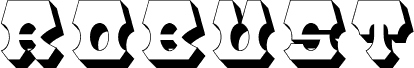 Robust Filled Regular font | Fonts2u.com