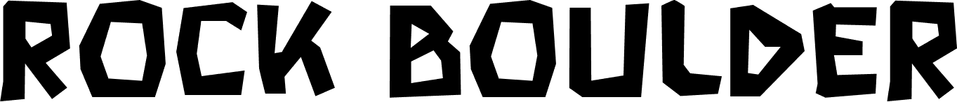 Rock Boulder font | Fonts2u.com