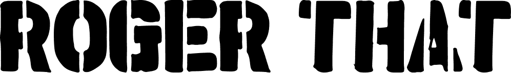 ROGER THAT font | Fonts2u.com