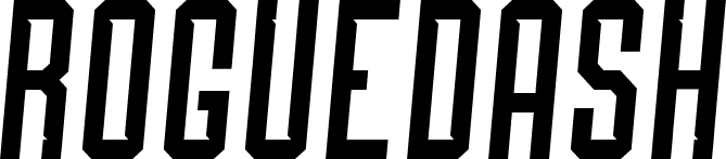 Roguedash Italic Solid font
