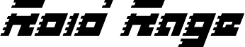 Roid Rage Shadow Italic font