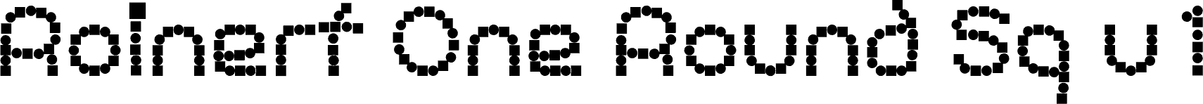 Roinert One Round Sq v1 font | Fonts2u.com