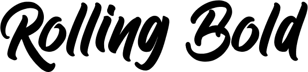 Rolling Bold Personal Use font | Fonts2u.com