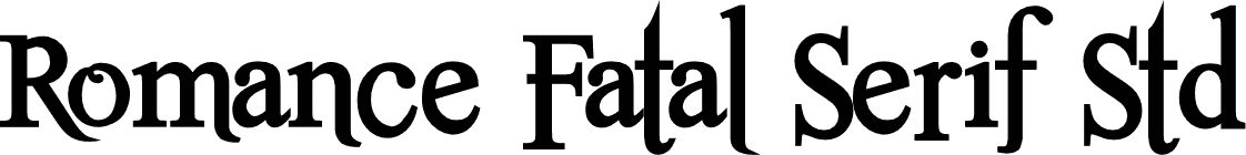 Romance Fatal Serif Std Bold font