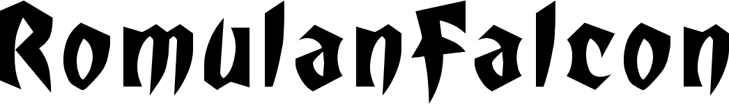 Romulan Regular font