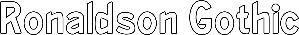 RonaldsonGothicLicht font | Fonts2u.com