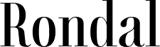 Rondal Bold font | Fonts2u.com