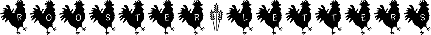 Rooster*Letters Regular font