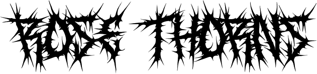 ROSE THORNS font