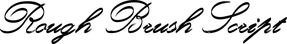 Rough Brush Script fuente