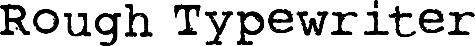 RoughTypewriter-Bold font