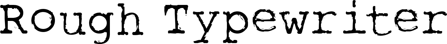RoughTypewriter font | Fonts2u.com