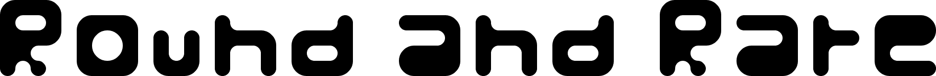 Round and Rare Regular font | Fonts2u.com
