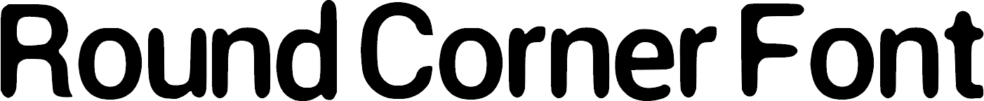 Round Corner Font Regular font | Fonts2u.com