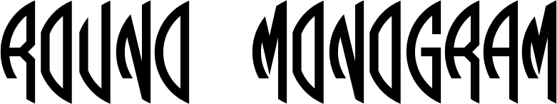 Round_Monogram_Left font