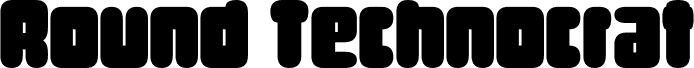Round Technocrat PERSONAL Regular fonte | Fonts2u.com