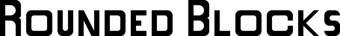Rounded Blocks Regular font | Fonts2u.com