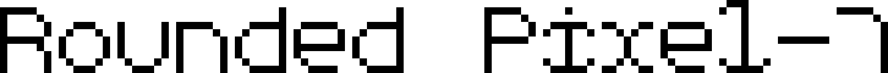 Rounded Pixel-7 font | Fonts2u.com