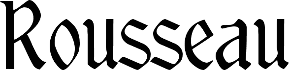 Rousseau" font | Fonts2u.com