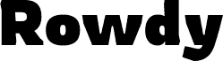 Rowdy Regular font