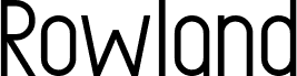Rowland font | Fonts2u.com